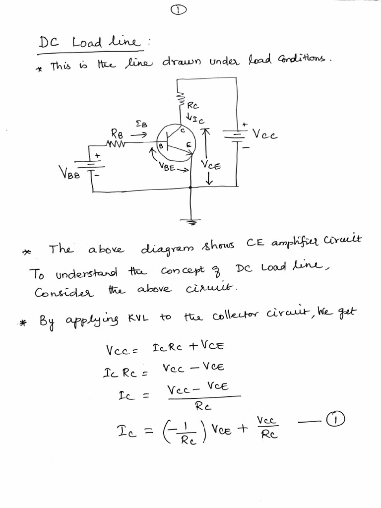 DC Load Line | PDF