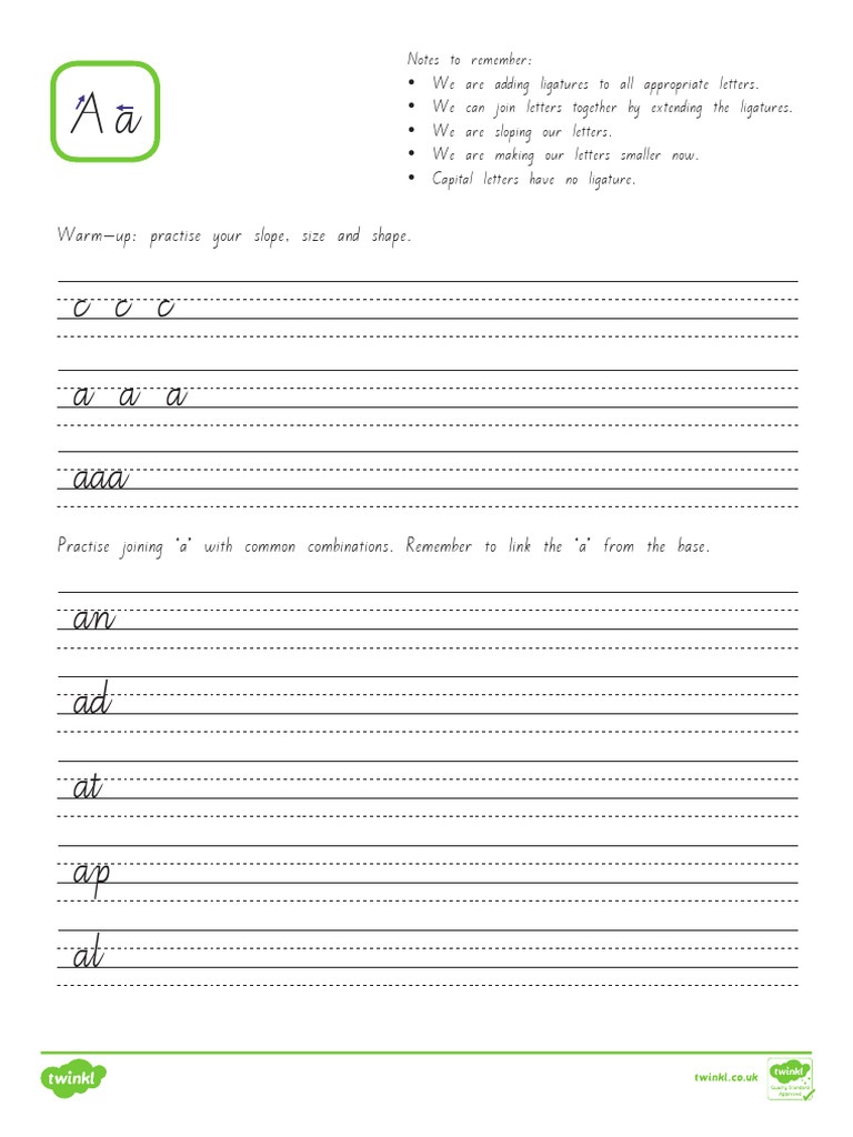 Year 5 and 6 New Zealand Cursive Handwriting Activity Sheets | PDF ...