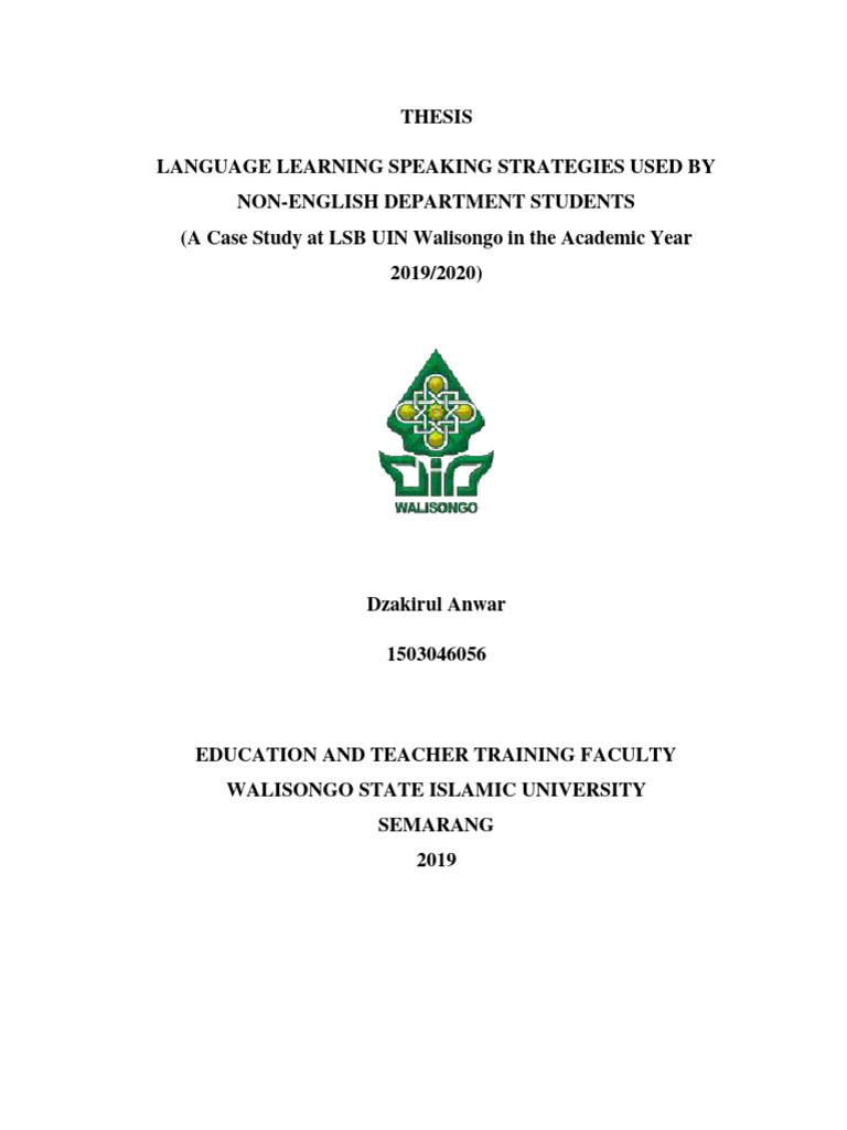 Language Learning Speaking Strategies Use | PDF | Learning | Metacognition