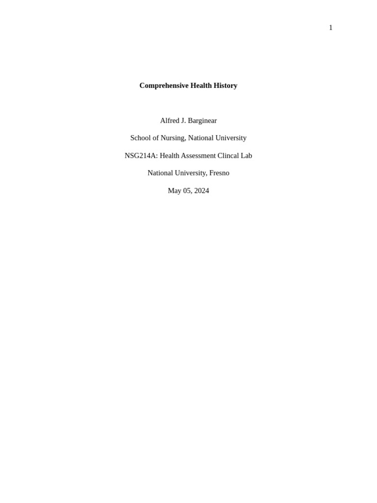 Comprehensive Health Paper | PDF | Meal | Hypertension