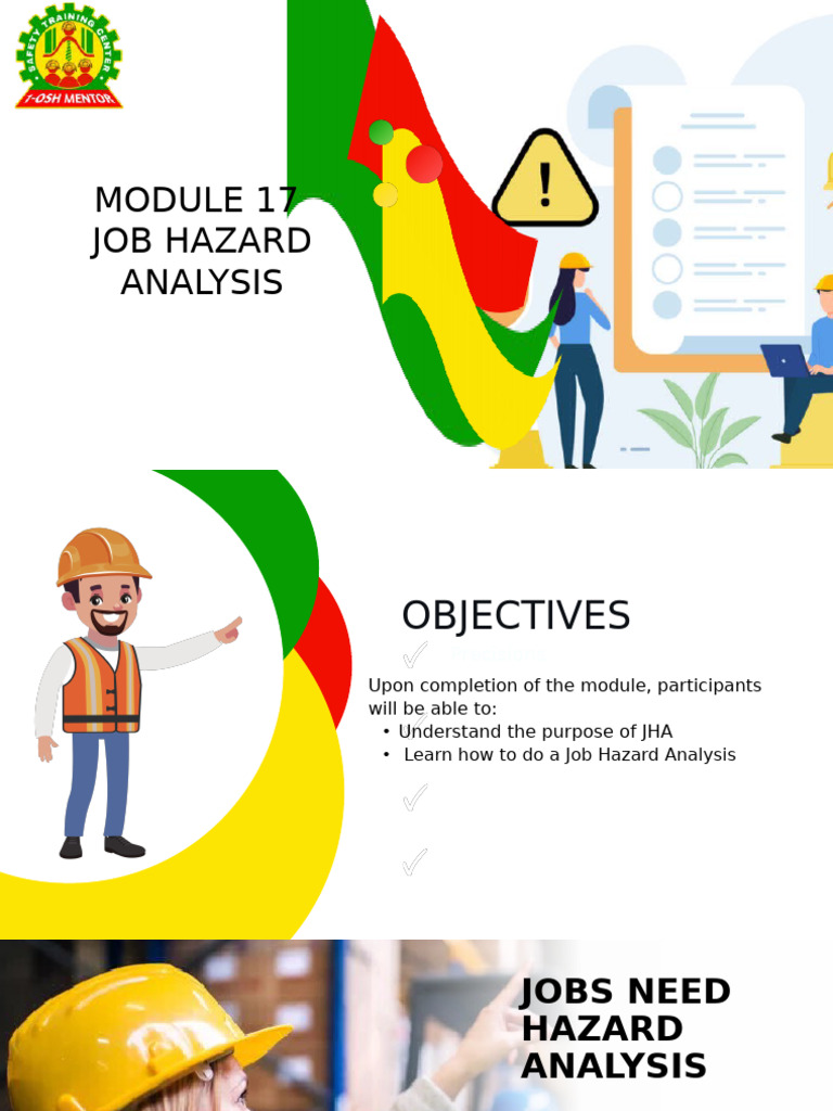 1OSHMENTOR Module 17 Job Hazard Analysis | PDF | Hazards | Carpentry