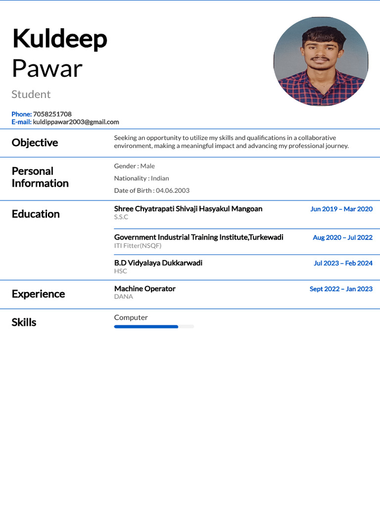 Kuldeep - Resume - 840 | PDF