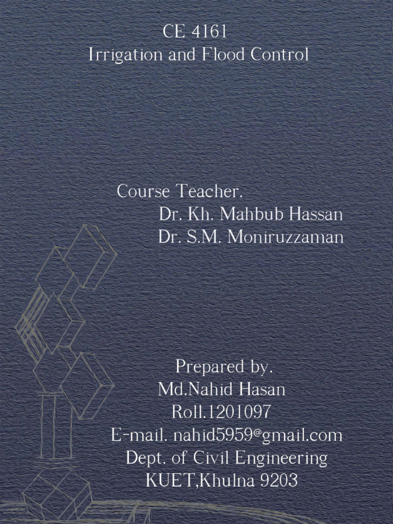 Irrigation And Flood Control Pdf