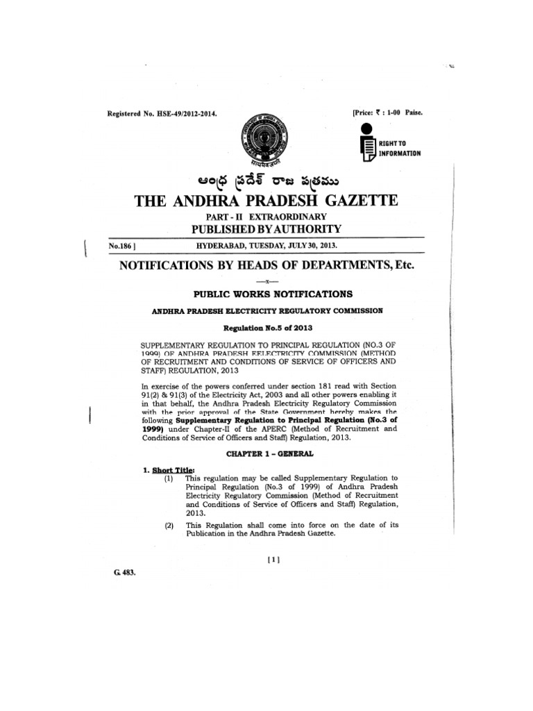 Regulation 5 2013 | PDF