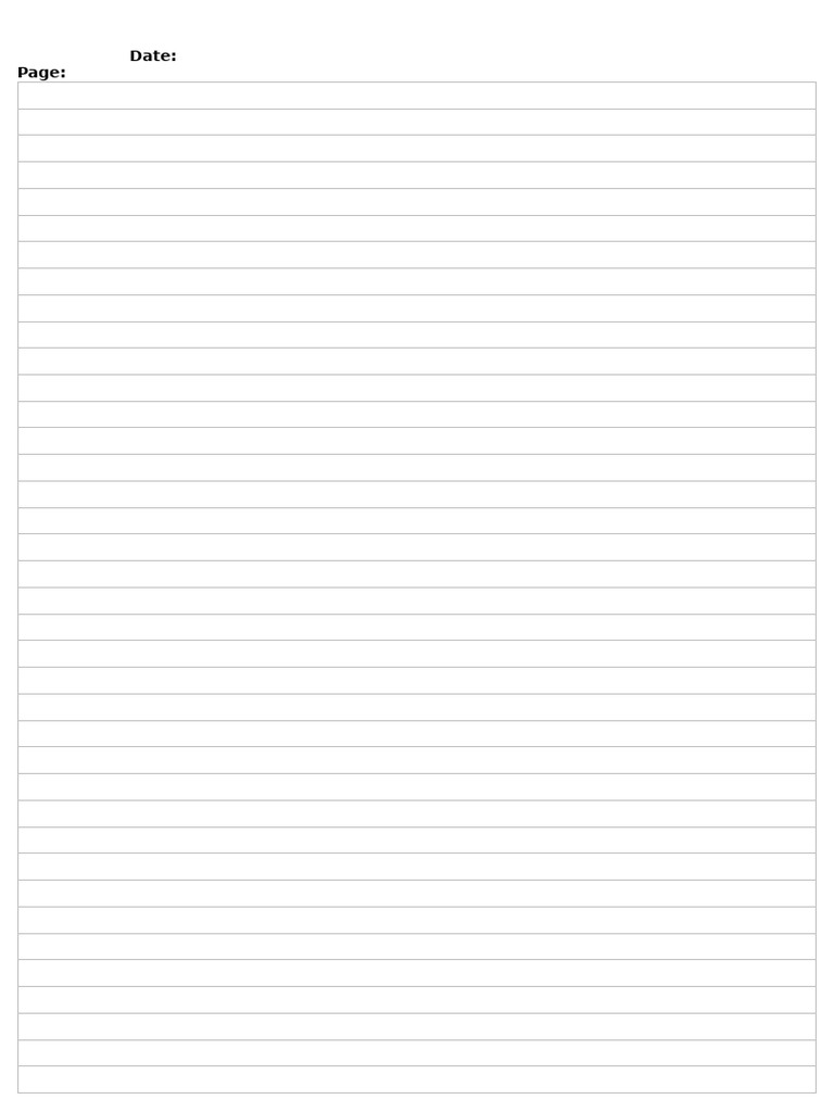 Ruled Paper | PDF