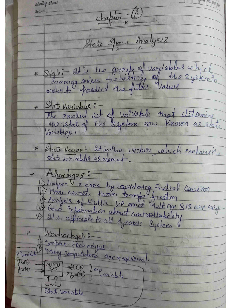 State Space Analysis | PDF