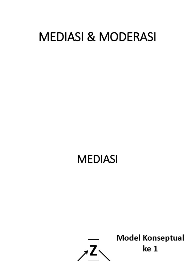 8 Model Mediasi-Moderasi | PDF