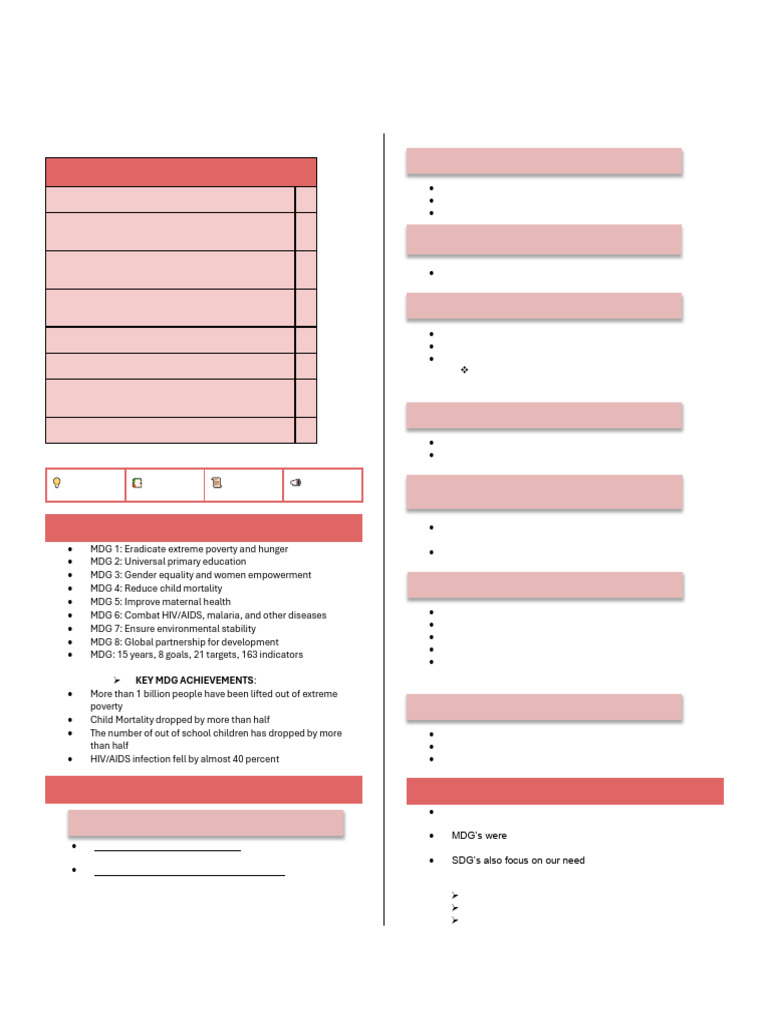 Cmed 111 - 008 Millenium Development Goals National Objectives For ...