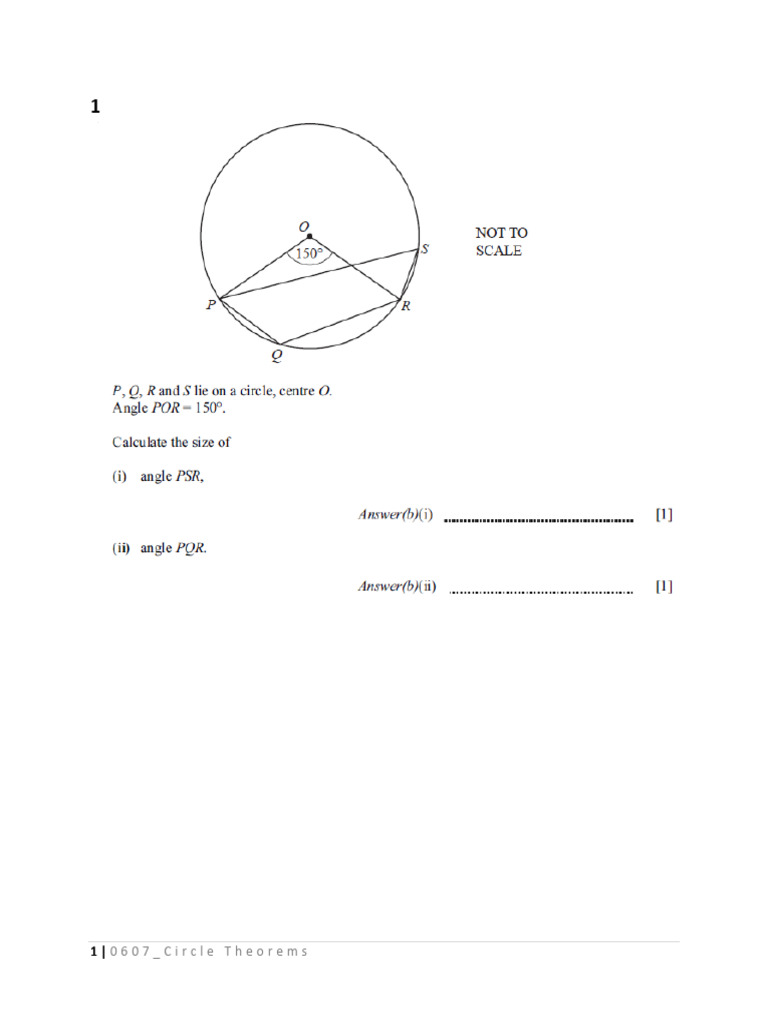 0607 - Circle Theorems-1 | PDF