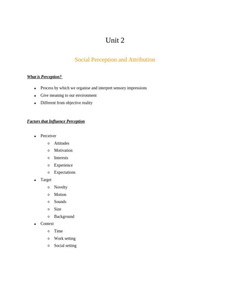 Unit 2 | PDF | Job Satisfaction | Attitude (Psychology)