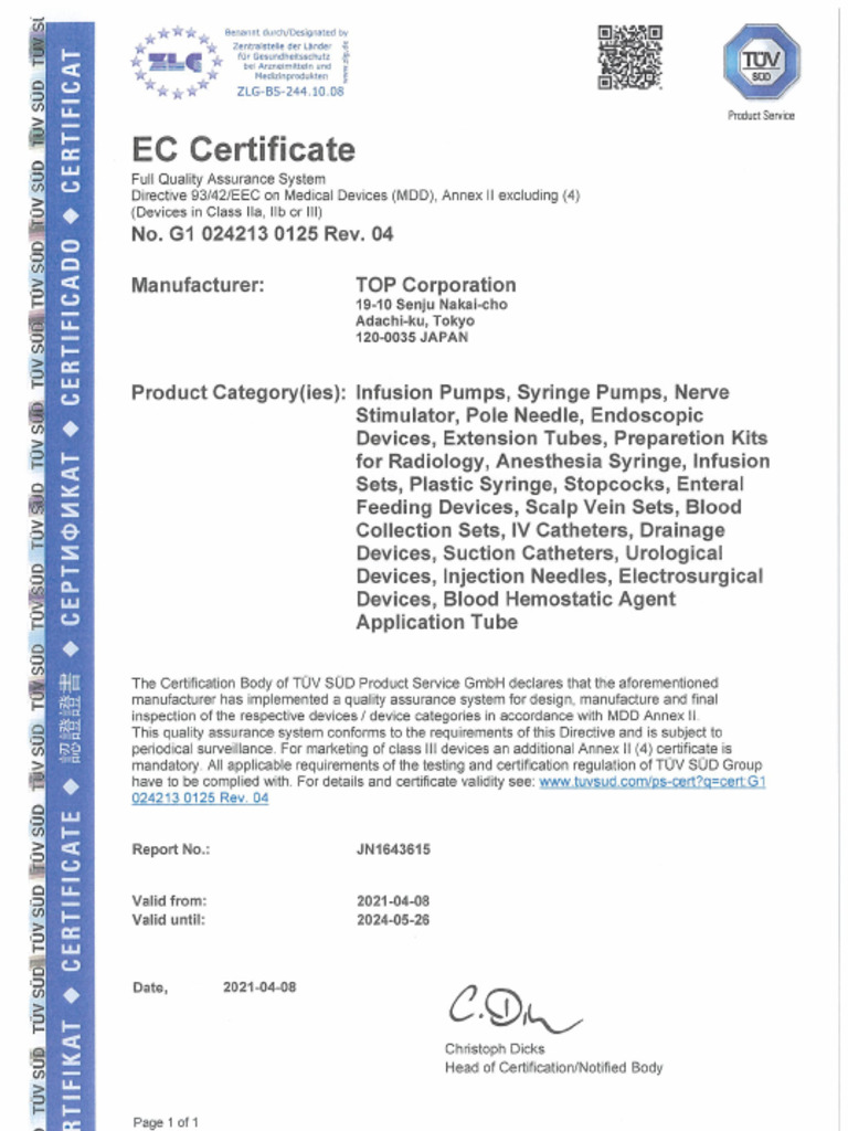 EC Certificat Rev.04 | PDF