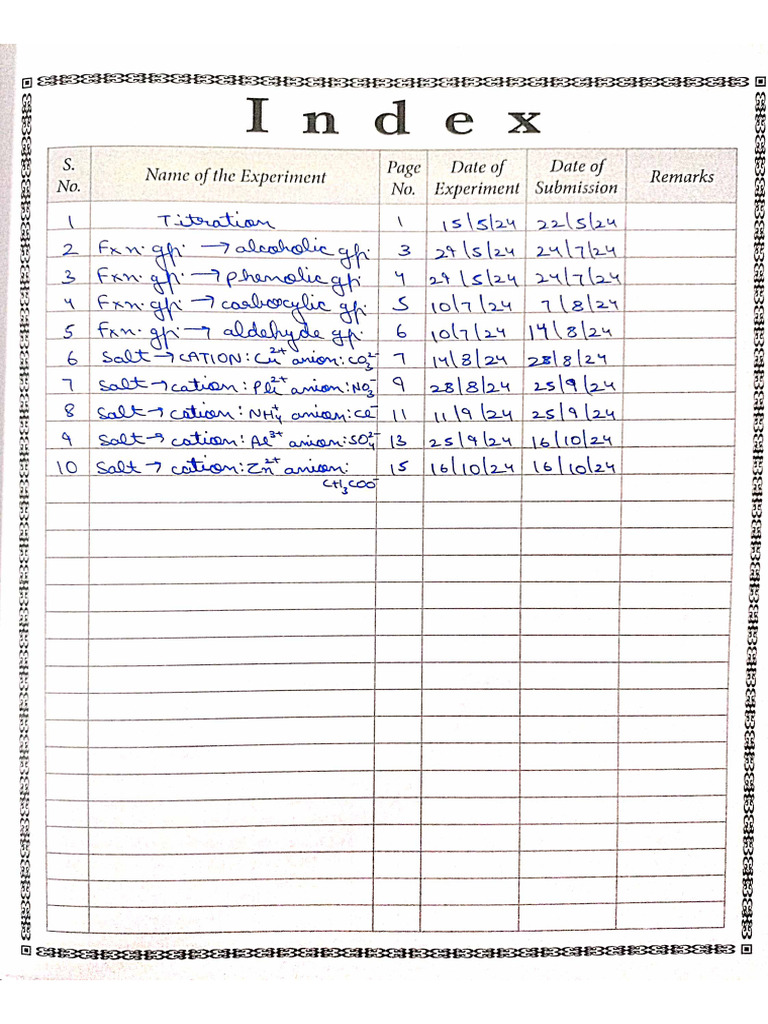 Lab Manual Work Class 12 | PDF