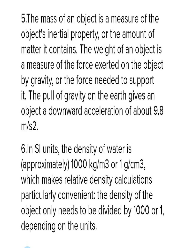 Physicucs Mass | PDF