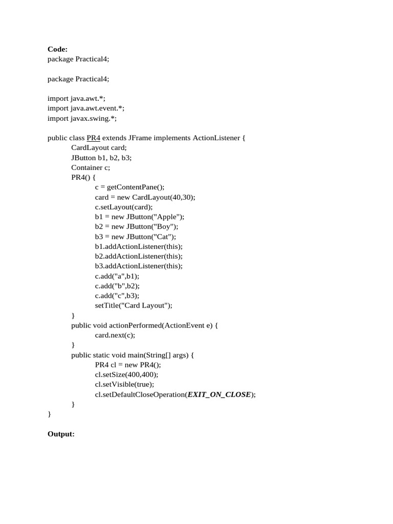 Ajp PR 4 | PDF | Computer Programming | Object Oriented Programming