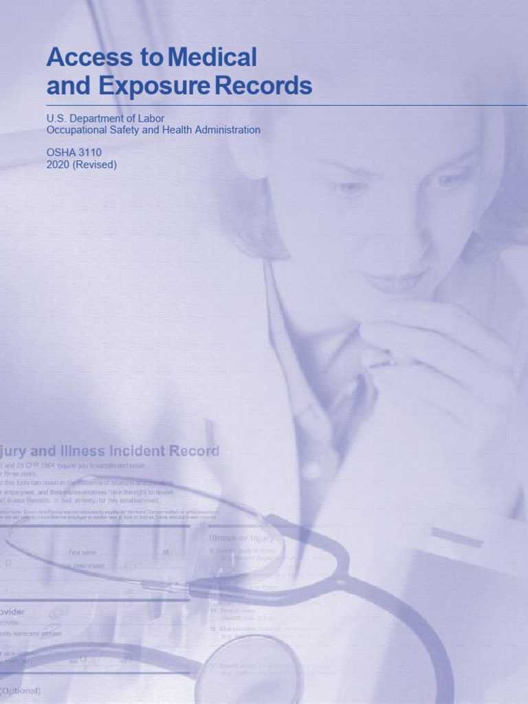 OSHA Access to Medical Records Guide | PDF | Occupational Safety And ...