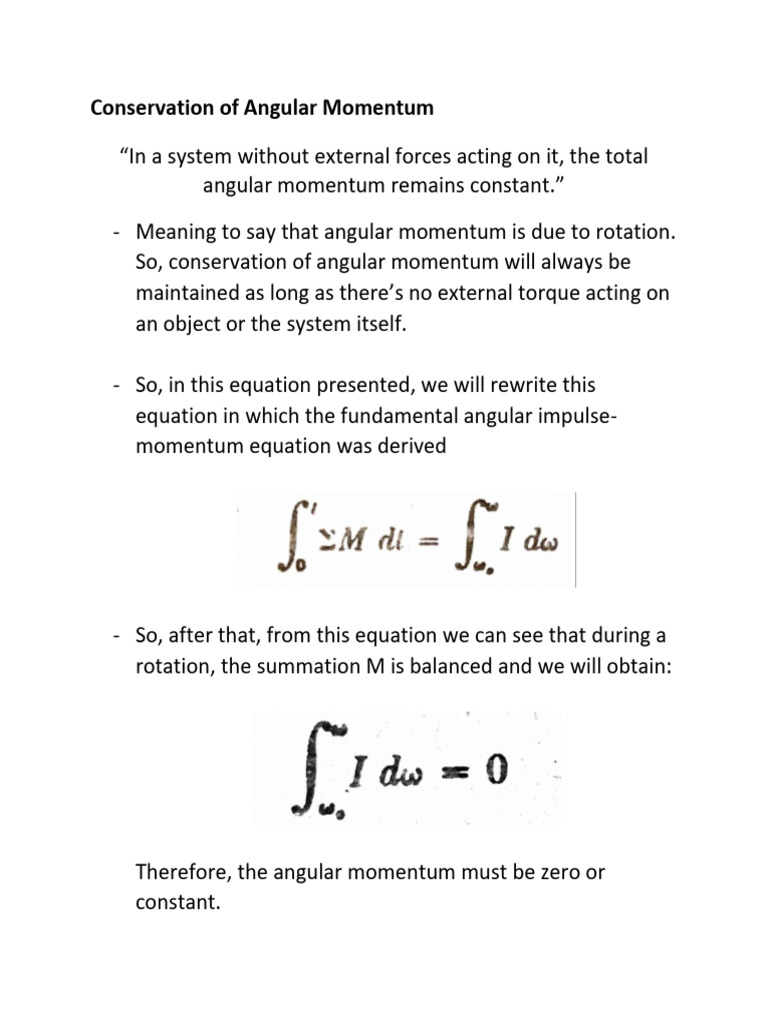Impulse & Momentum (Script) | PDF | Rotation | Angular Momentum
