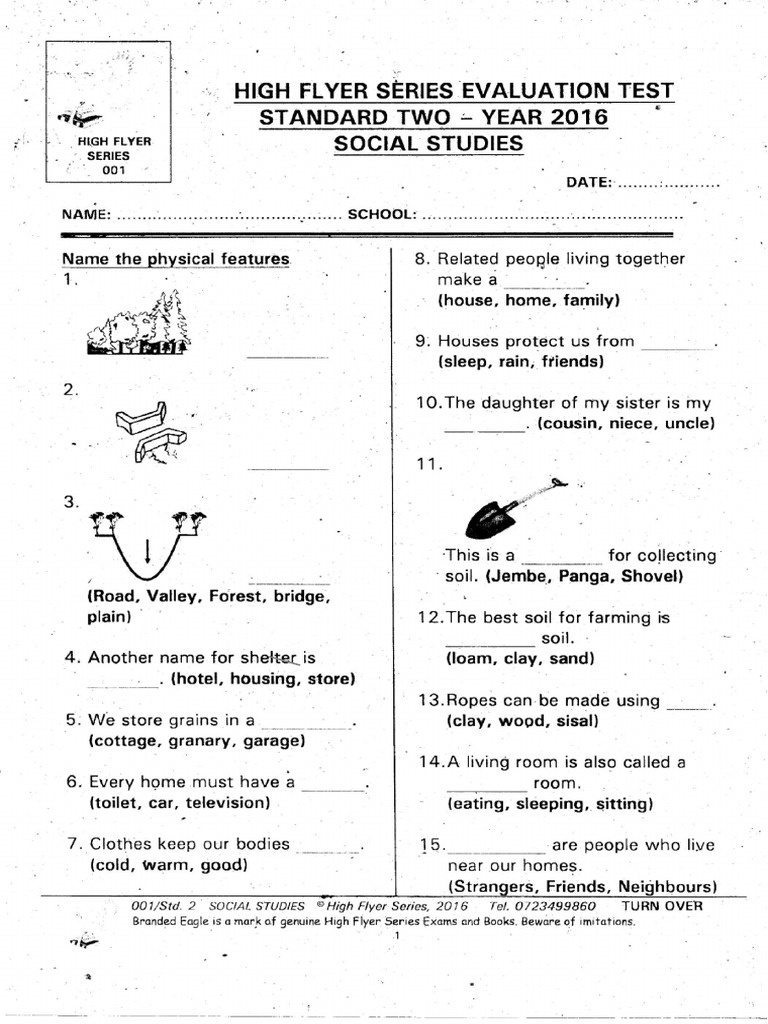 2016 1 Standard Two | PDF