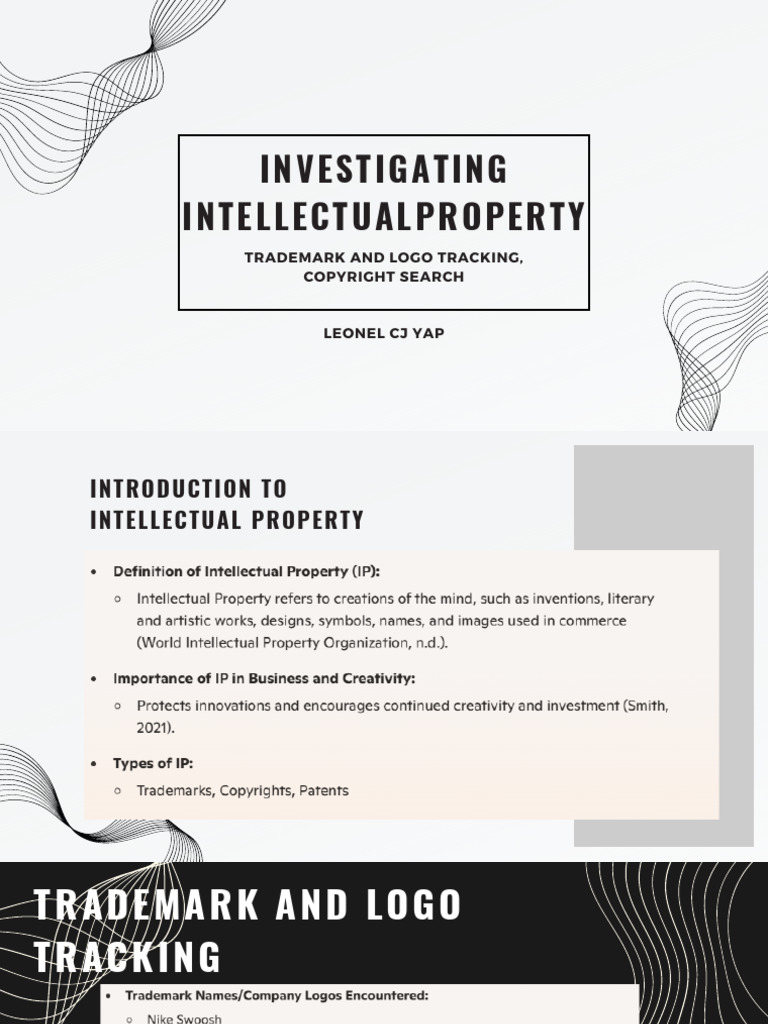 Trademark and Copyright Tracking Guide | PDF