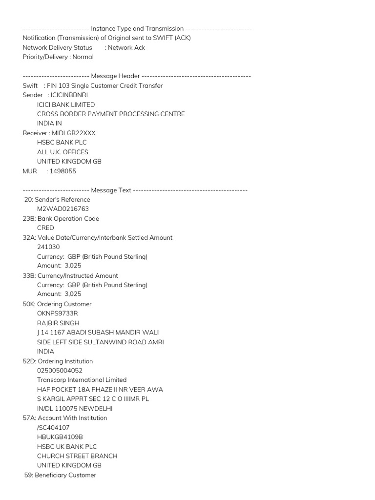 TT Receipt - 3025-5 | PDF