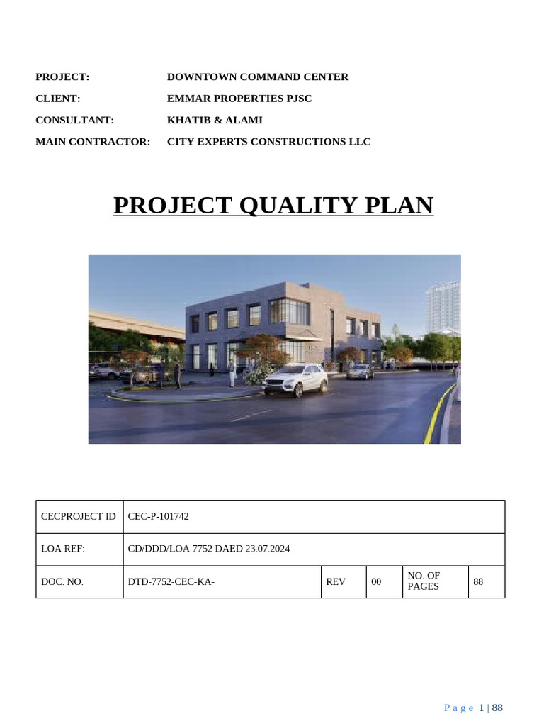 Project Quality Plan | PDF | Quality Assurance | Specification ...