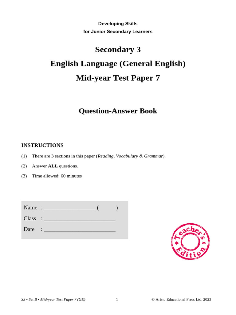 S3 SetB Mid-Year GE TP7 TE | PDF | Artificial Intelligence ...