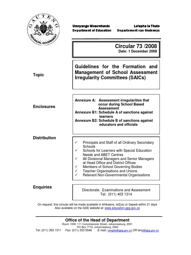 Circular 73 | PDF | Sat | Learning