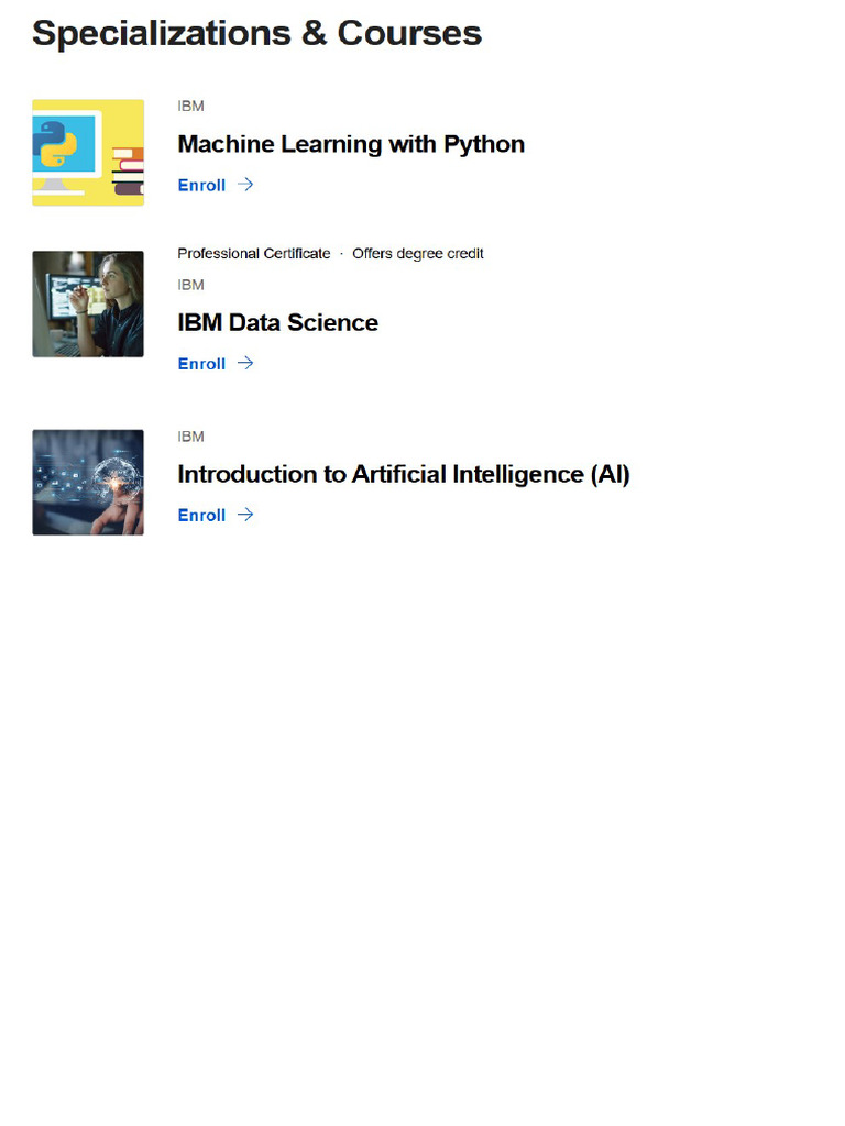 Specialized Courses | PDF