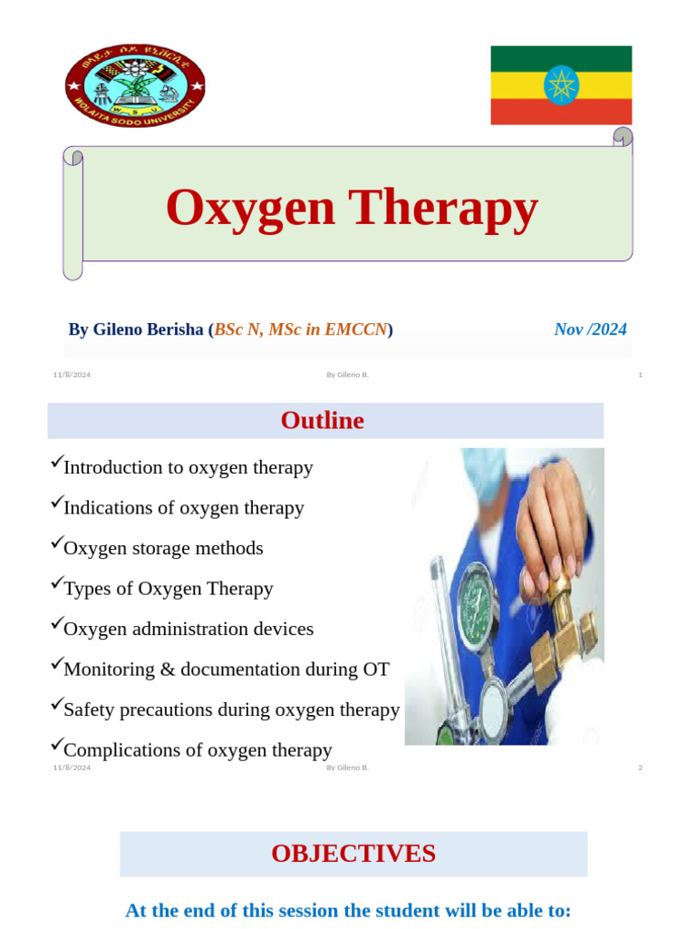 Oxygen Therapy by Gileno | PDF | Respiratory Tract | Medical Specialties