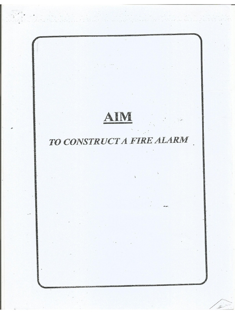 Fire Alarm | PDF