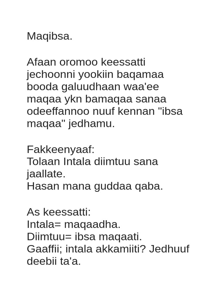 Ibsa Maqaa - 240217 - 132002 | PDF