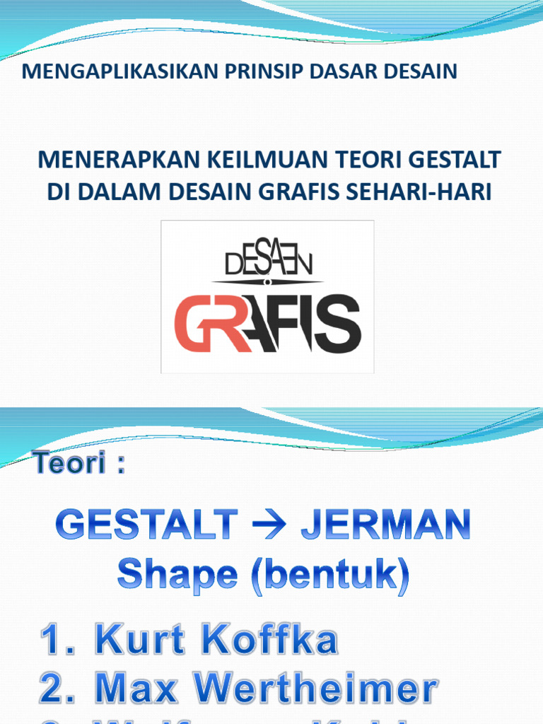 Teori Gestalt Dalam DG | PDF