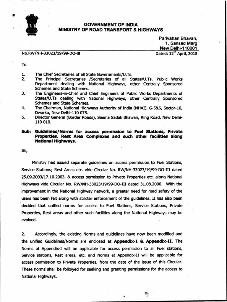 Morth New Fuel Station Guidelines | PDF