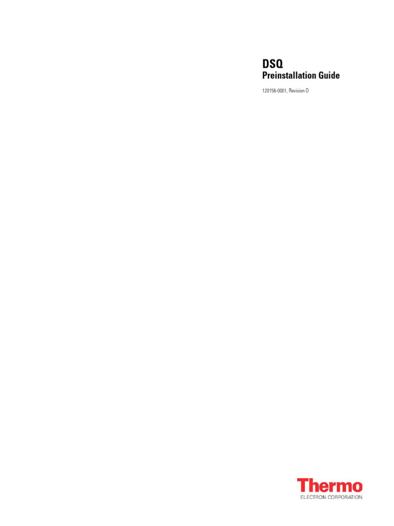 DSQ Preinstallation Requirements Guide | PDF | Electrostatic Discharge ...