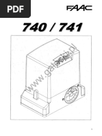 Skrocona Instrukcja FAAC 740 I 741 | PDF