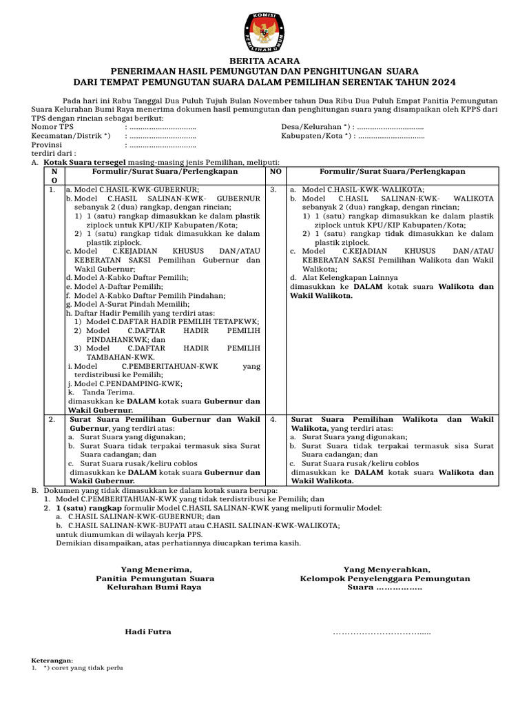 Ba Dari TPS Ke PPS | PDF