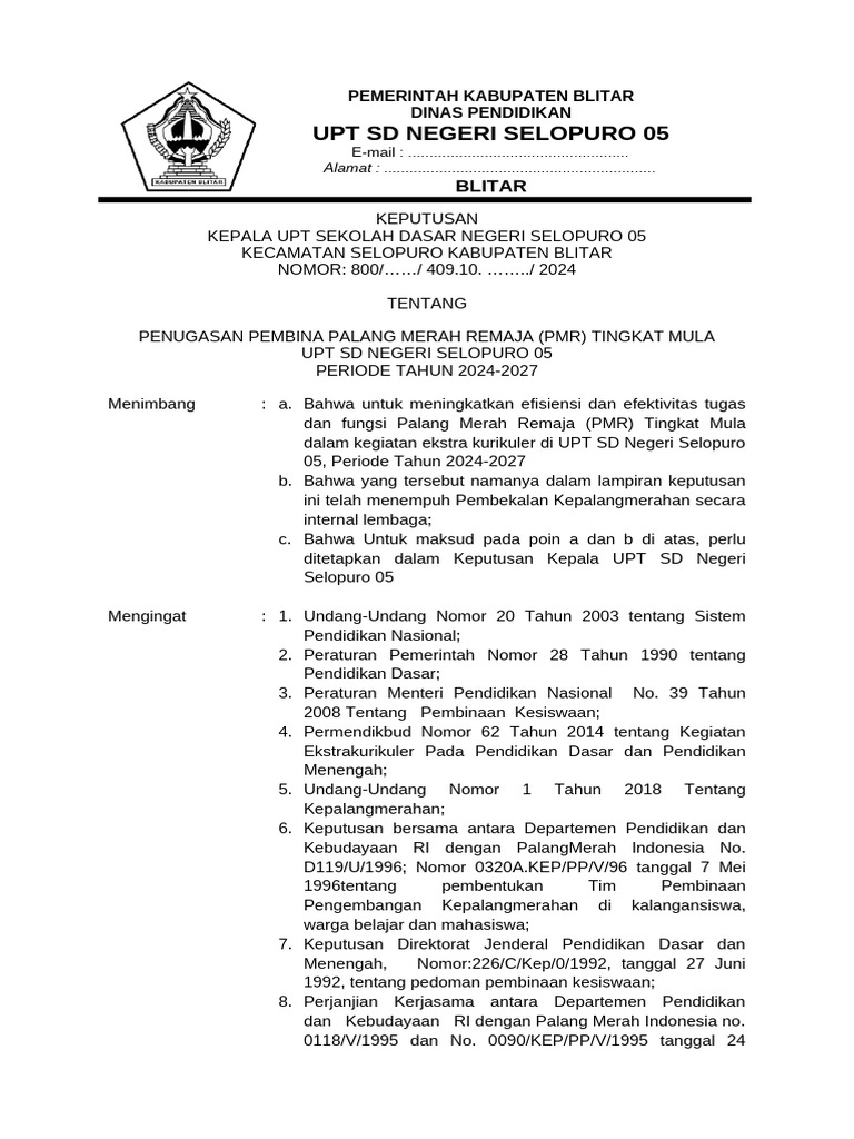 Lamp. SK PEMBINA PMR - SELIMA | PDF