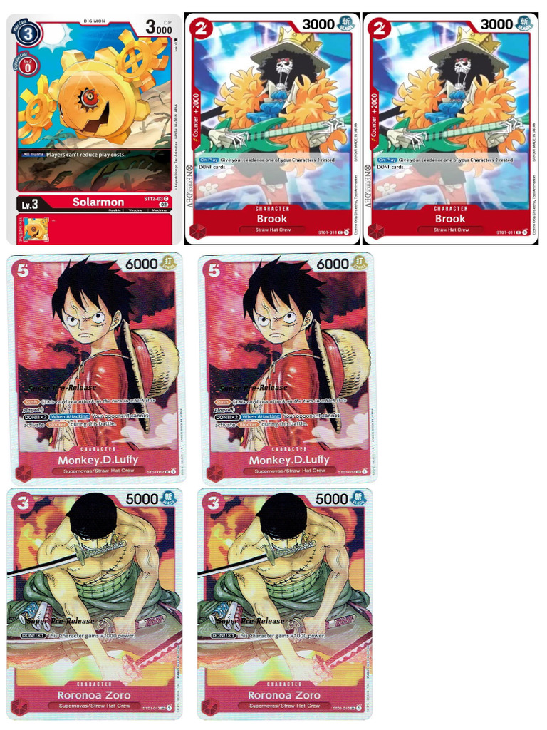 Formato Proxy One Piece | PDF