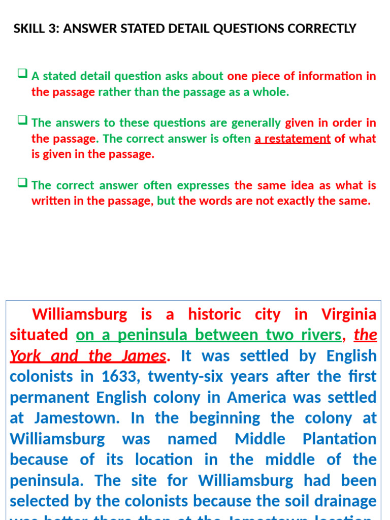 SKILL3 4STATEDUNSTATEDDETAILQUESTIONSpptx | PDF