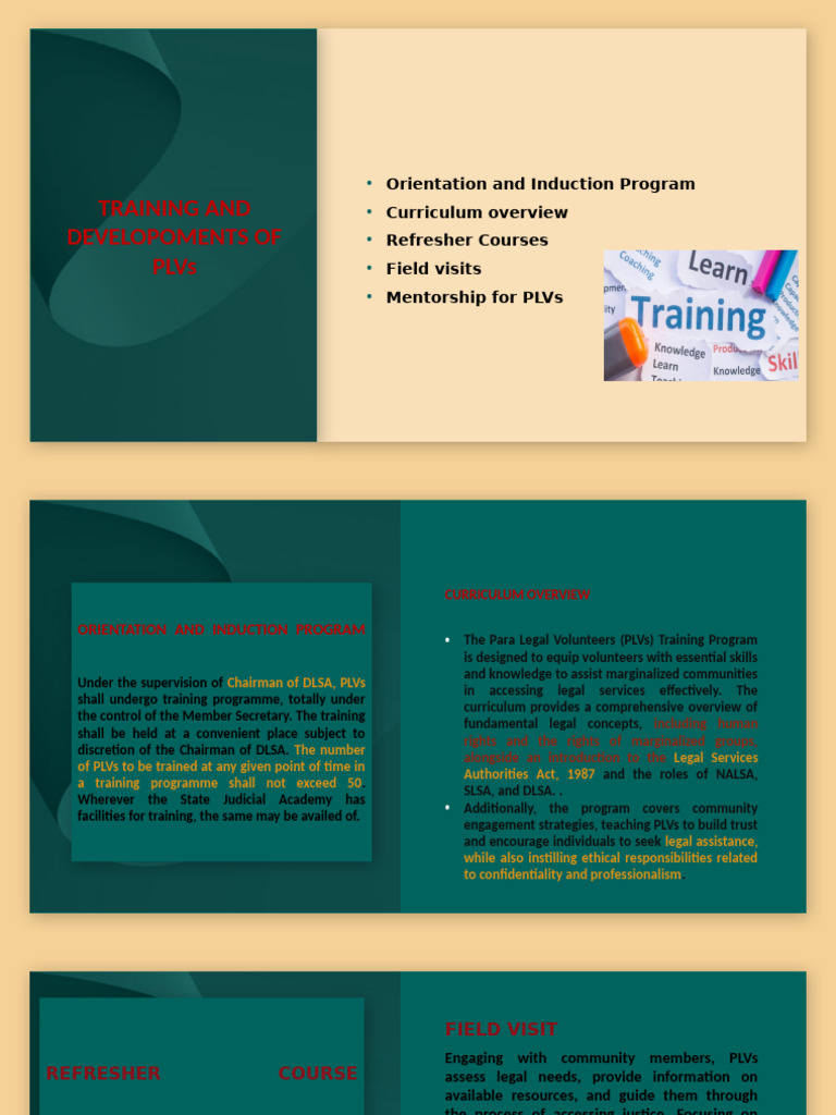 PLV Training & Development Guide | PDF | Alternative Dispute Resolution | Legal Aid