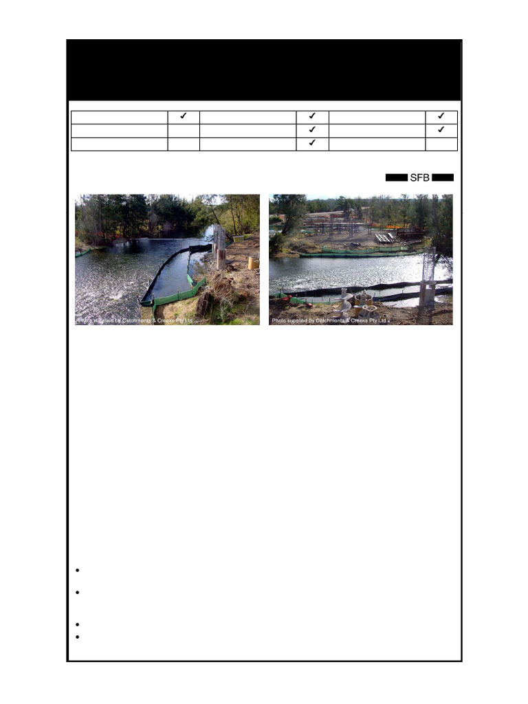 Sediment Fence Isolation Barriers | PDF | Stream | Discharge (Hydrology)