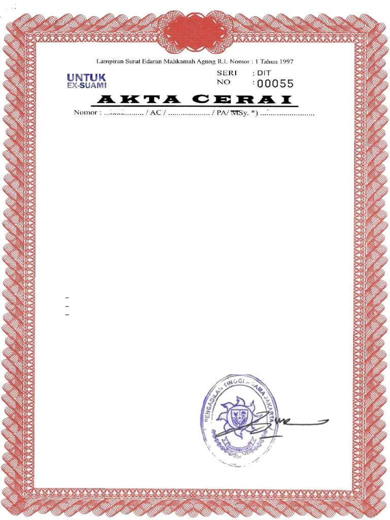 Akte Cerai | PDF
