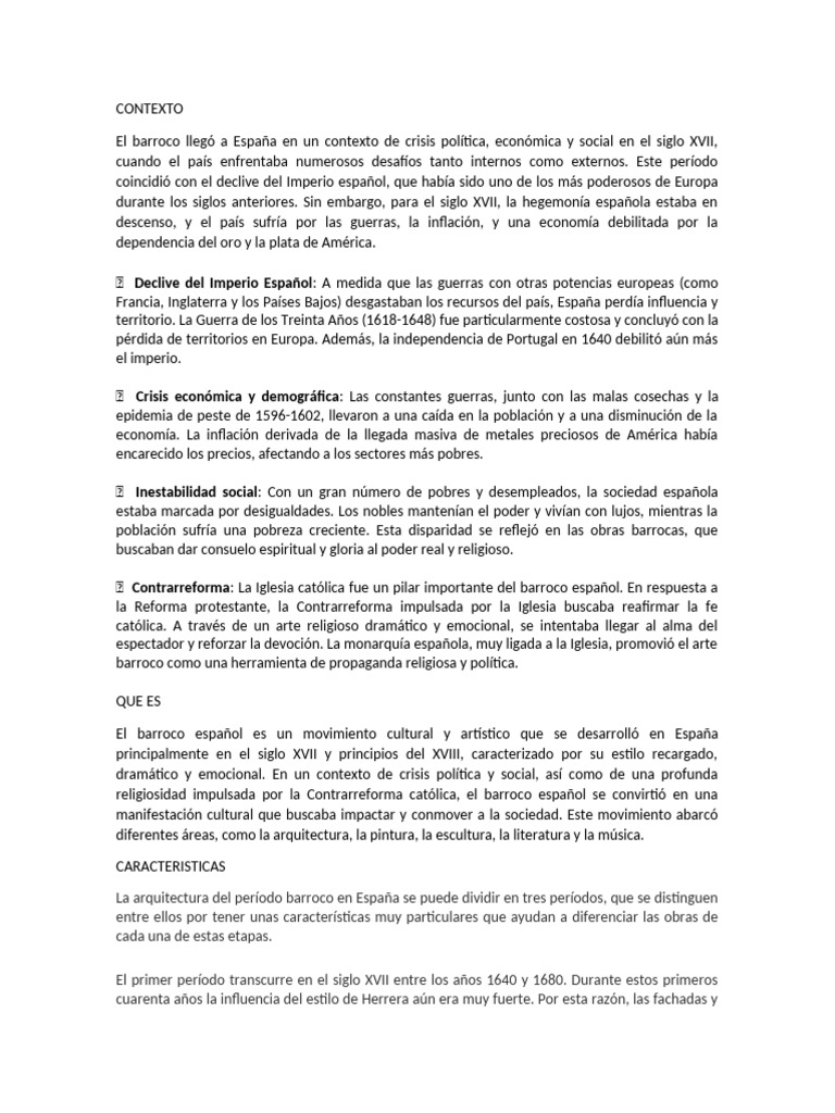 Barroco Espñol | PDF | Barroco | Escultura