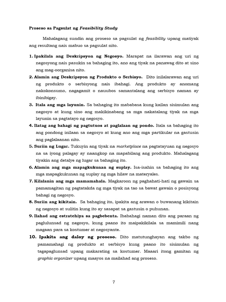 Halimbawa NG Feasibility | PDF