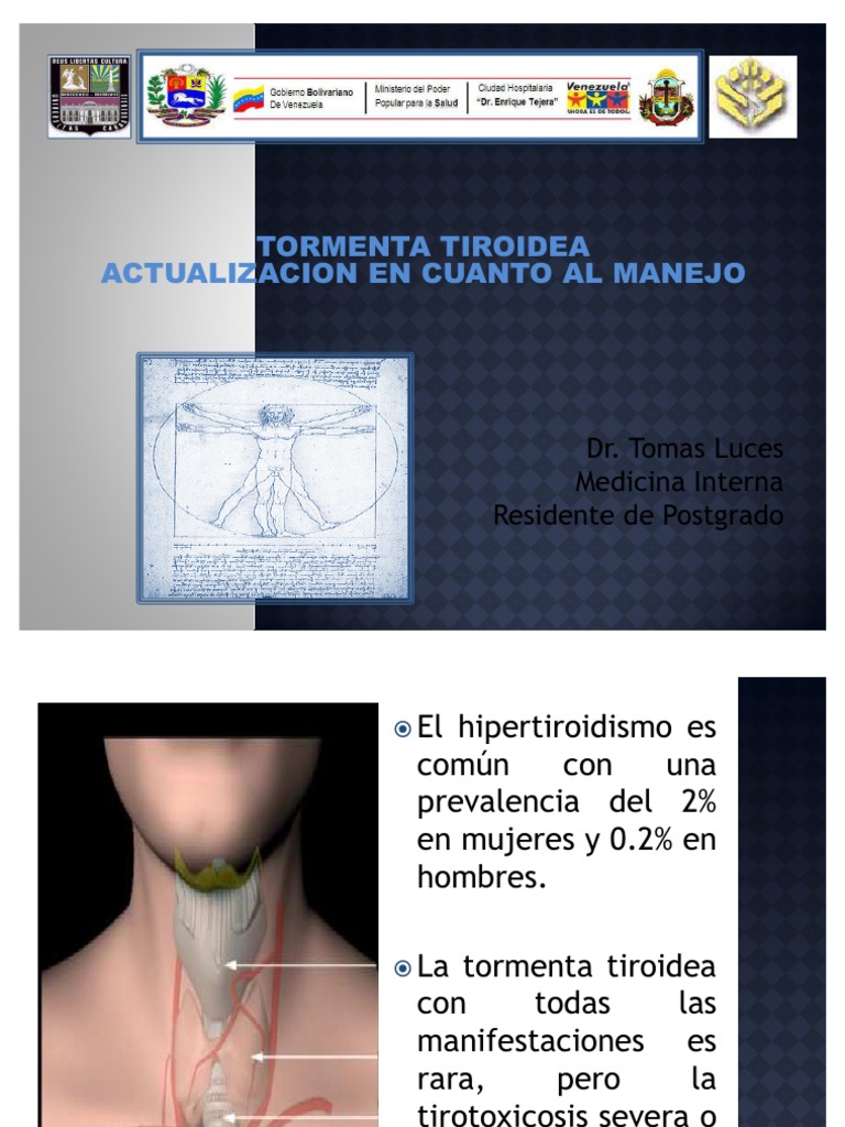 Tormenta Tiroidea | PDF | Hipertiroidismo | Tiroides
