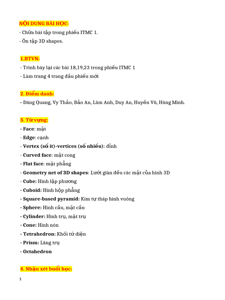 Nhận xét 7D | PDF