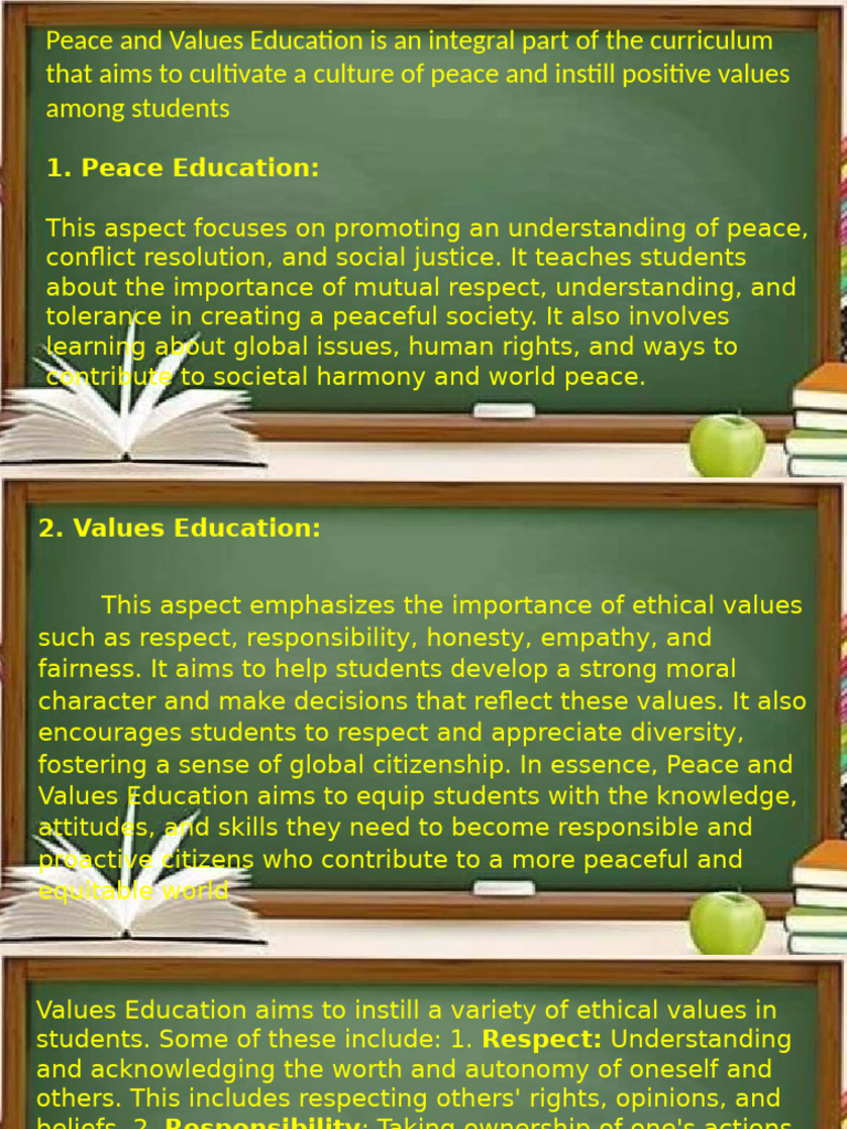 Peace and Values Education | PDF