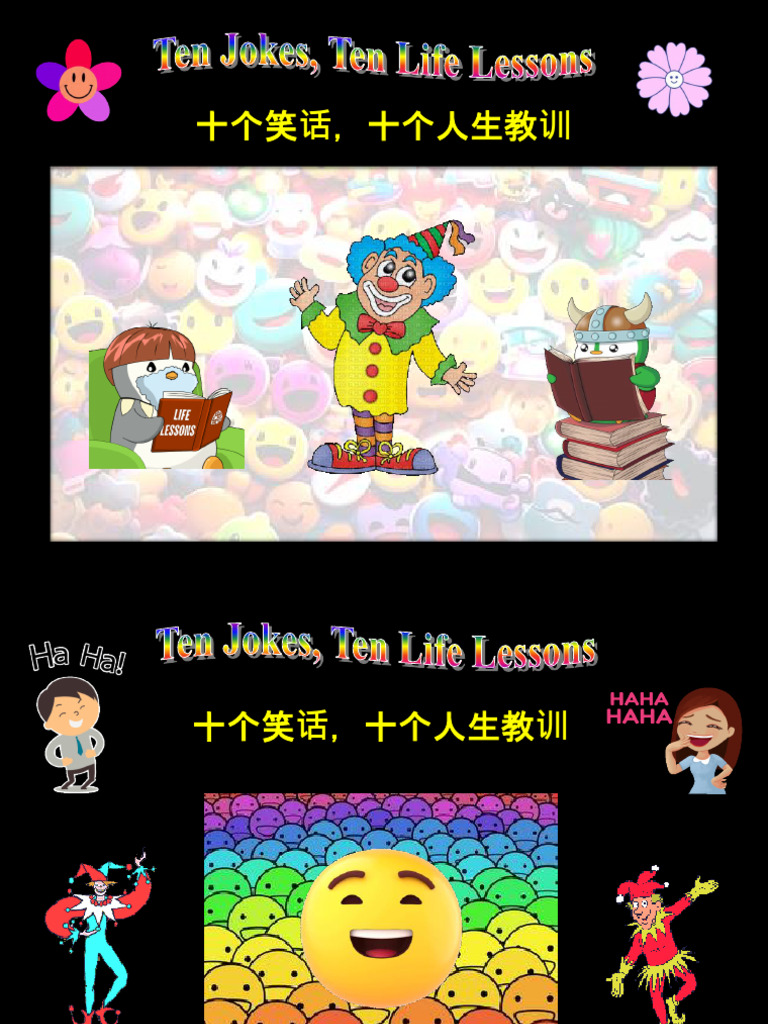 Ten Jokes, Ten Life Lessons (English & Chinese) PDF | PDF