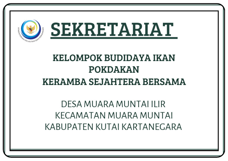 Spanduk Sekretariat 1x 1,5 M | PDF