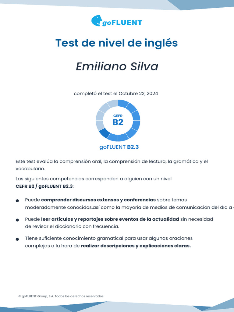 Proficiency Test Result | PDF