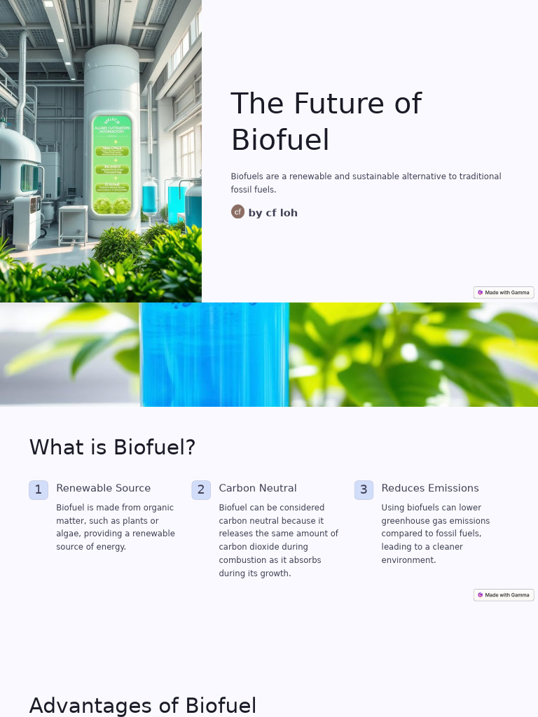 The Future of Biofuel | PDF | Biofuel | Algae Fuel